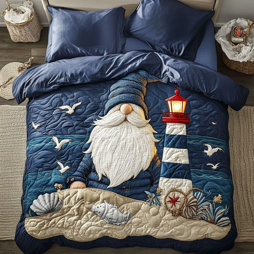 Ocean Lighthouse Gnome WN2509044CL Duvet Cover Set – SnuggleDen