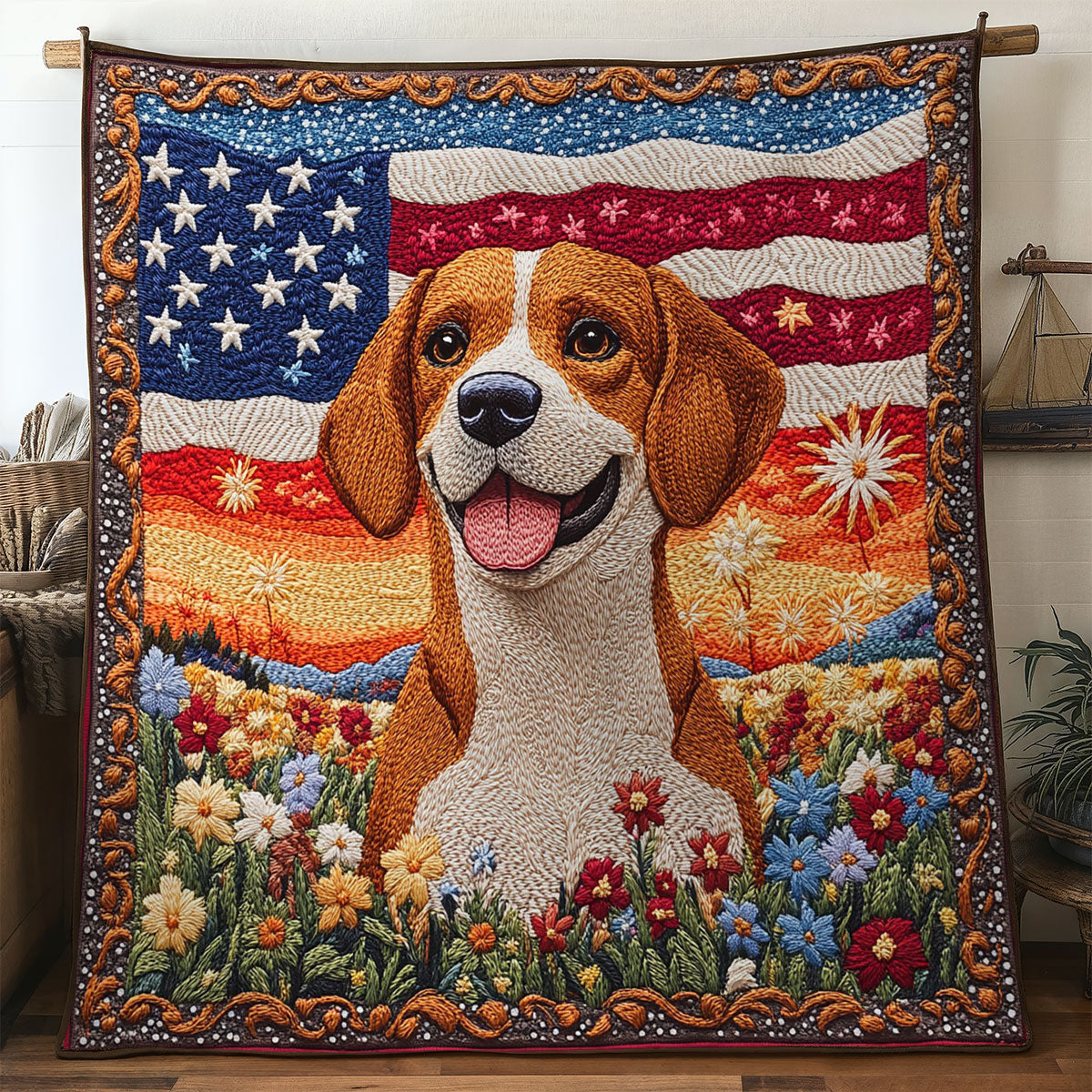 Beagle Pledge WN1306019CL Quilt – SnuggleDen