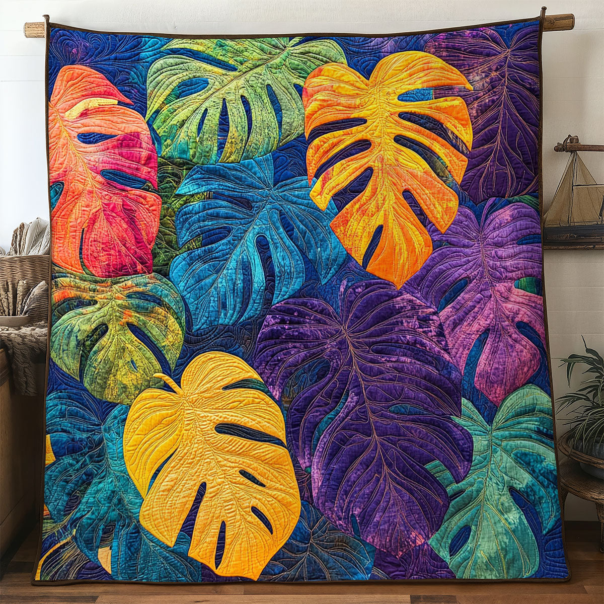 Monstera Glow WN0307106CL Quilt – SnuggleDen