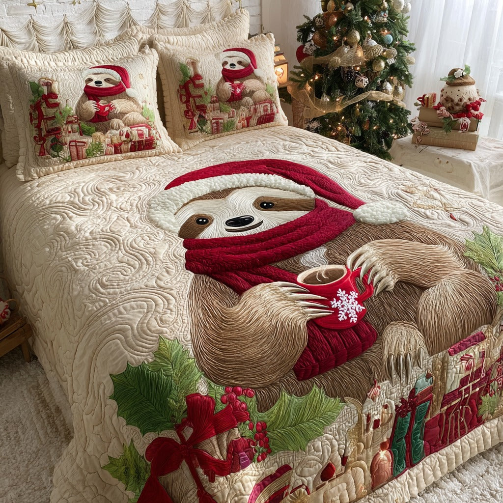 Christmas Sloth XR2510024CL Duvet Cover Set – SnuggleDen