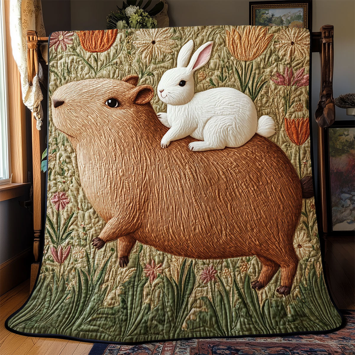 Capybara And Rabbit WJ0602003CL Quilt – SnuggleDen