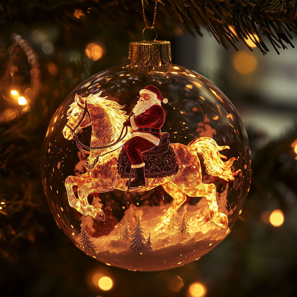 Santa Golden Stallion WN0312011CL Christmas Ornament – SnuggleDen
