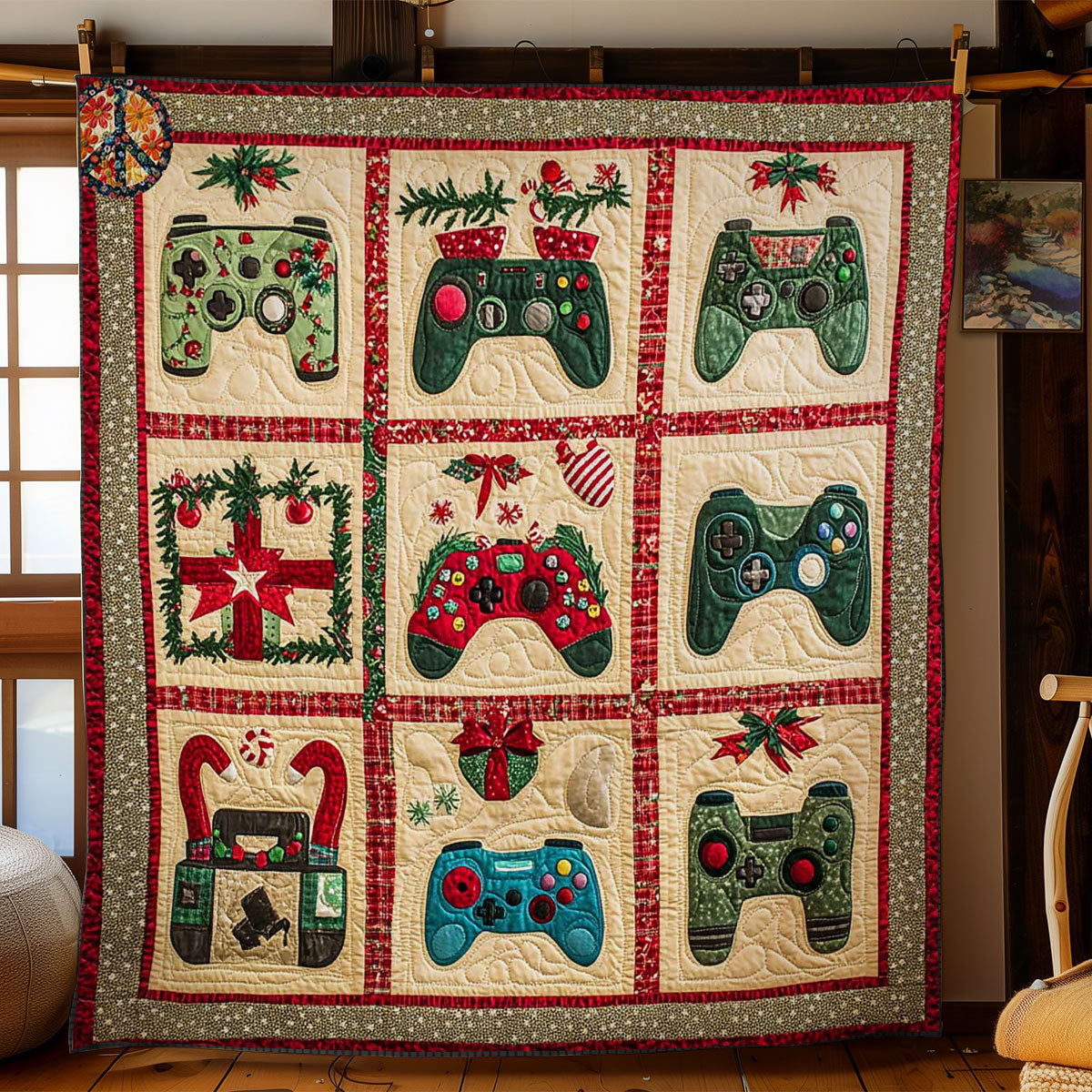 Gamer’s Christmas WN2311029CL Quilt – SnuggleDen