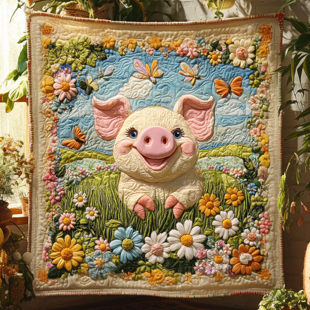 Daisy Pig WN0110009CL Quilt – SnuggleDen