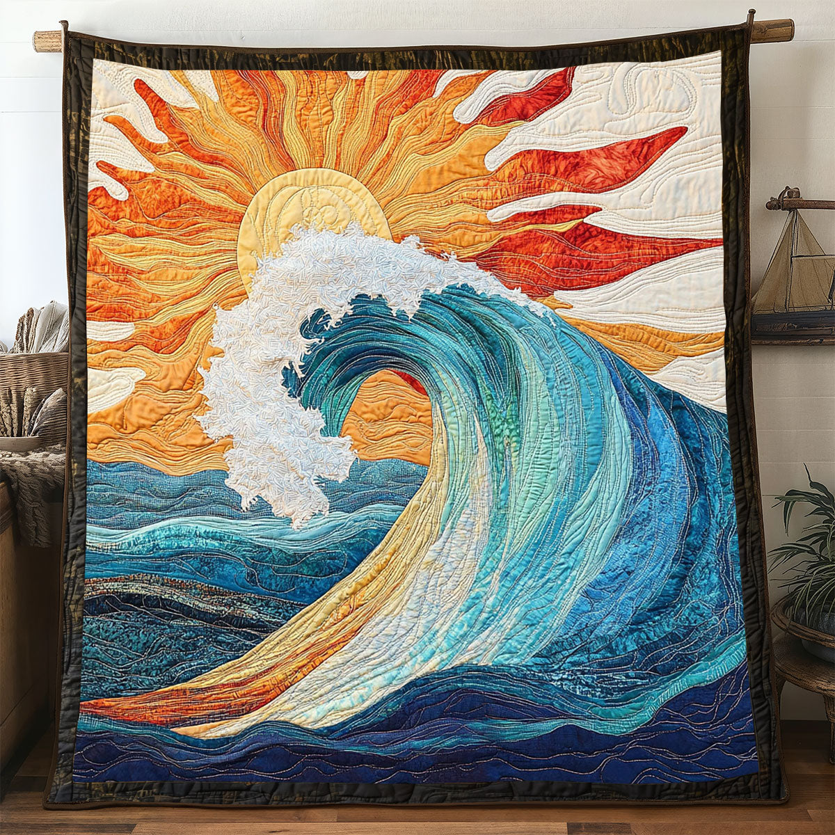 Sunray Wave WP1504055CL Quilt – SnuggleDen