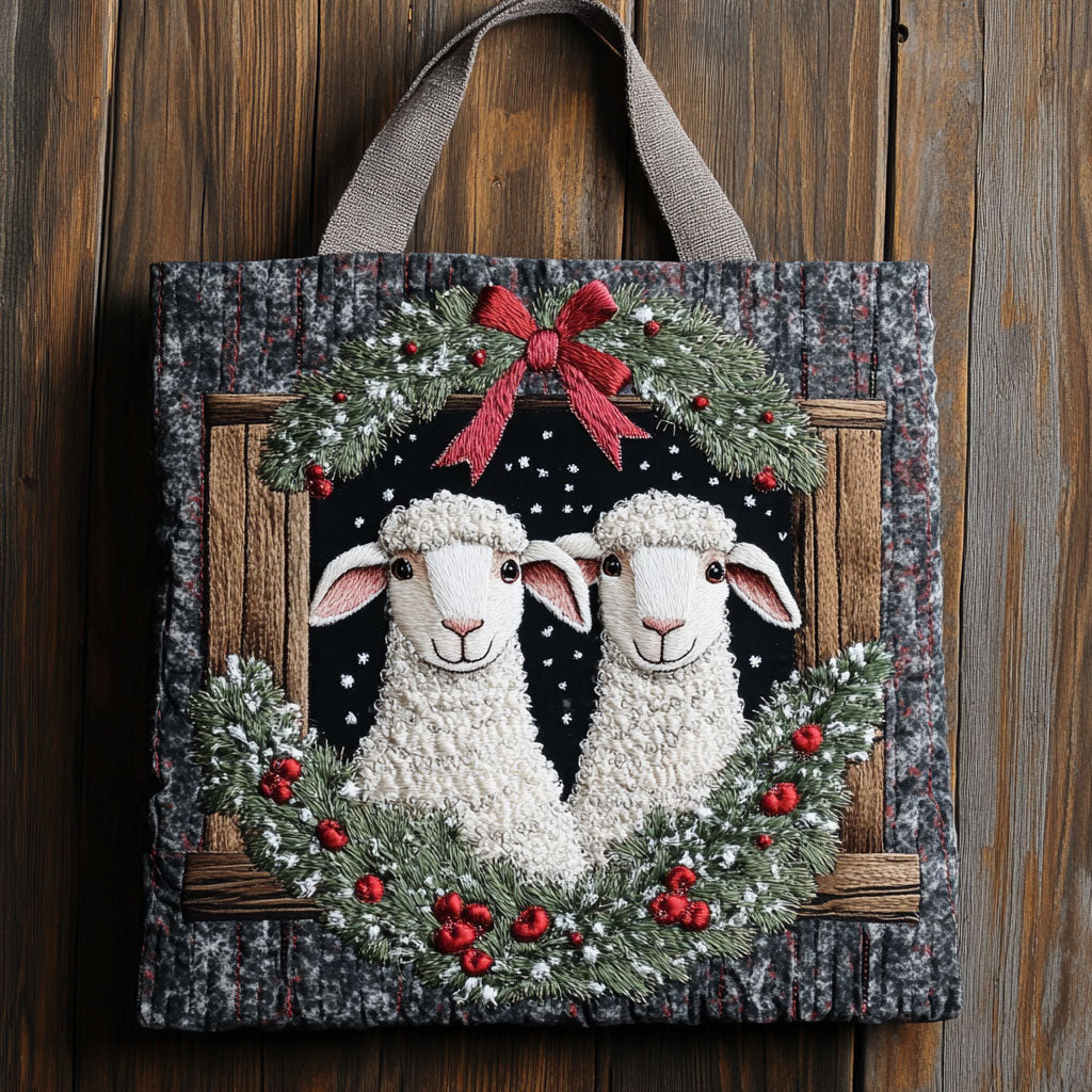 Sheep Frosty Cheer CW1711058CL Quilted Tote Bag – SnuggleDen