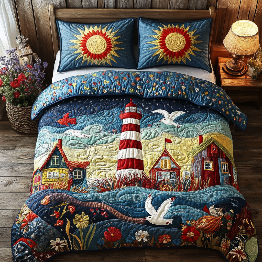 Sunlit Seaside Lighthouse WJ2103058CL Duvet Cover Set – SnuggleDen