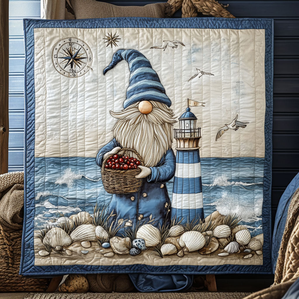 Coastal Lighthouse Gnome WN2509011CL Quilt – SnuggleDen