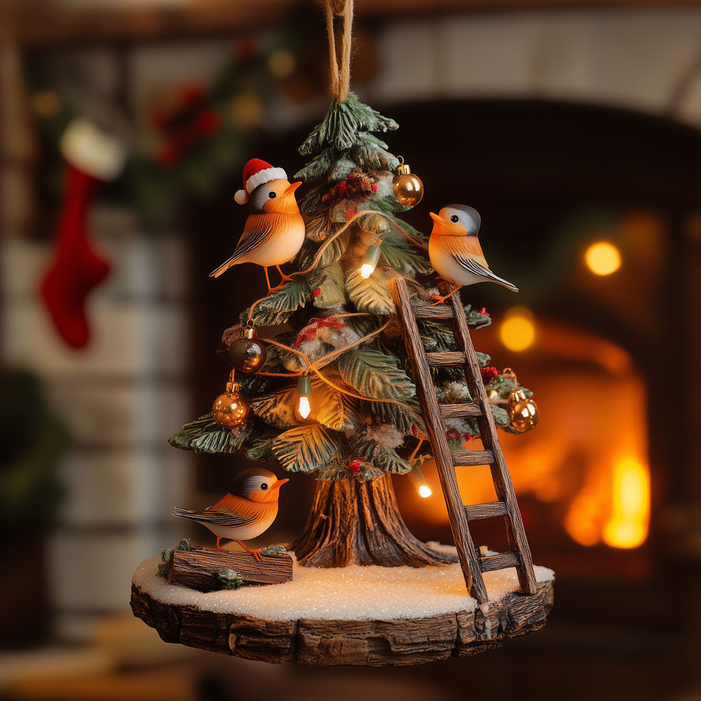 Robin Decorating Tree LT2210024CL Christmas Ornament – SnuggleDen