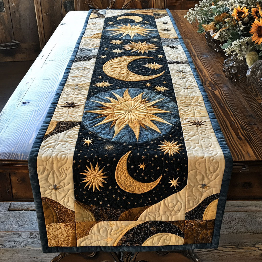 Sun & Moon Dance CP080537CL Quilted Table Runner – SnuggleDen